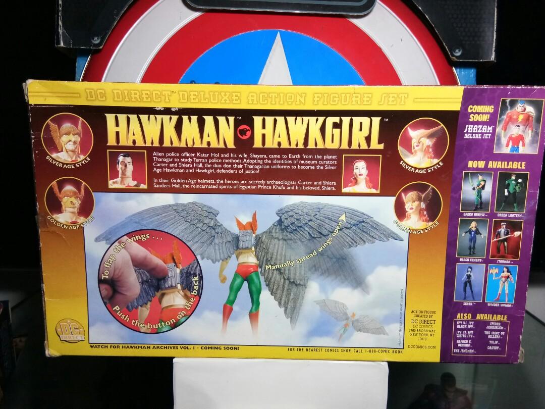 DC Direct Classic Silver Age Hawkman and Hawkgirl 2-Pack Deluxe Box Set ...