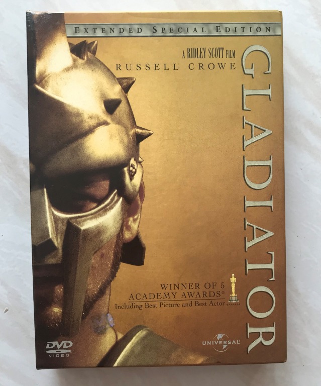 Original DVD Gladiator Extended Boxset Special Edition, Hobbies & Toys ...