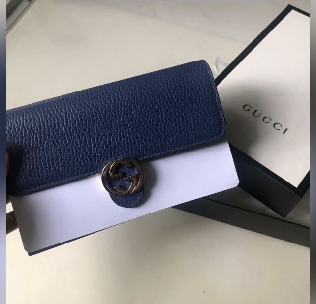 Gucci WOC interlocking in Blue, Women's Fashion, Bags & Wallets, Cross ...