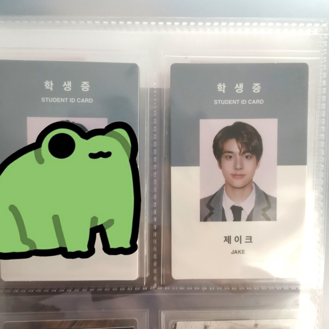 IC: enhypen Jake student ID card, Hobbies & Toys, Memorabilia ...