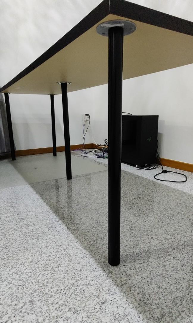 Ikea Linnmon 2 meter table with legs, Furniture & Home Living ...