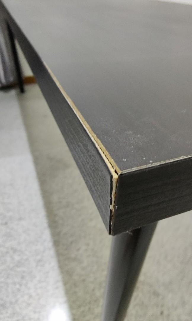 Ikea Linnmon 2 meter table with legs, Furniture & Home Living ...