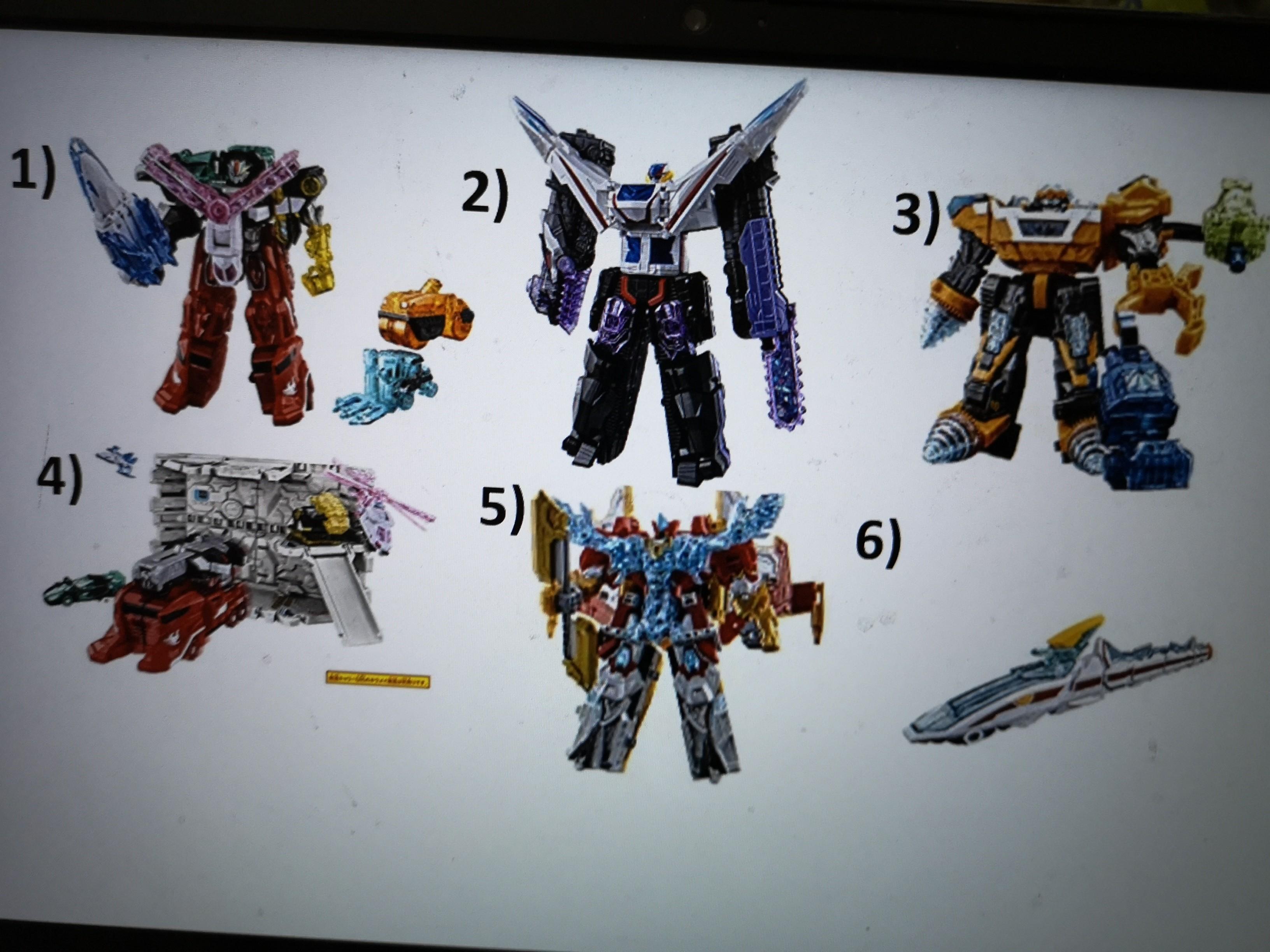 DX Bandai Kirameiger kiramezin mashin sentai power ranger megazord ...