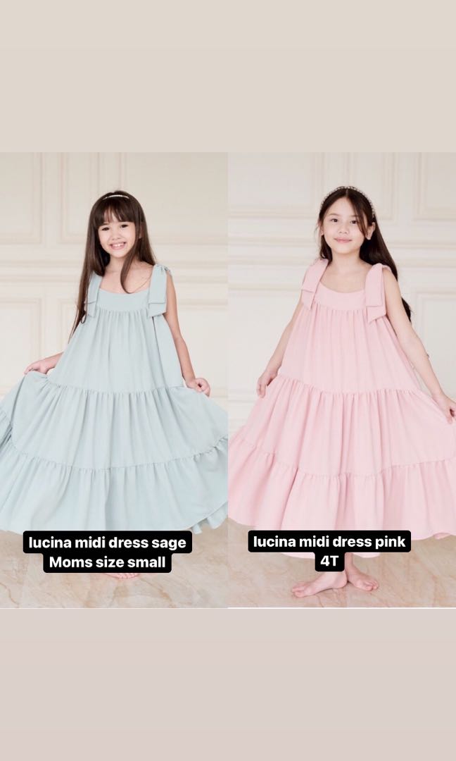 Laila and Lyra Lucina Midi Dress, Women's Fashion, Dresses & Sets, Dresses on Carousell