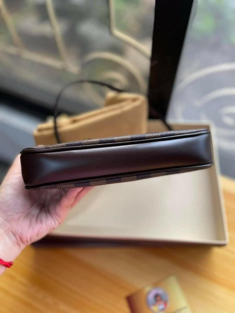 LV Navona Pochette in Damier Ebene, Luxury, Bags & Wallets on Carousell