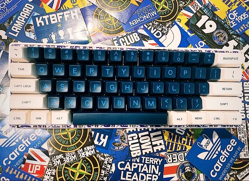 MaxKey SA Blue and White Keycap Set (138 Keycaps), Computers & Tech ...