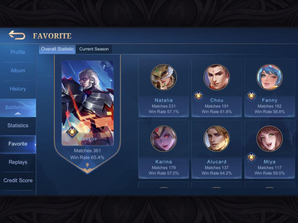 Mlbb / ML Account 10 epic skins, Video Gaming, Gaming Accessories, Game ...