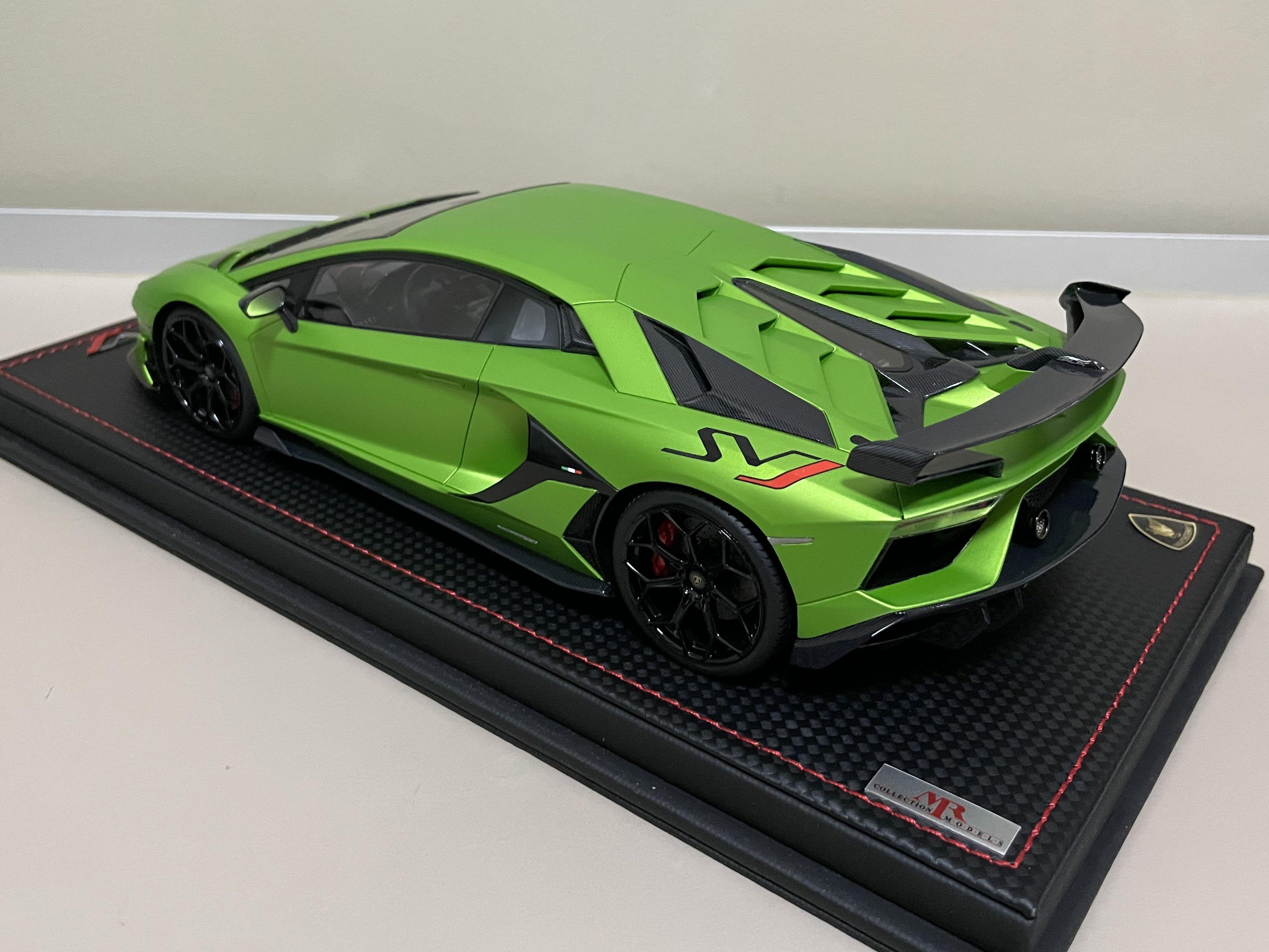 MR 1:18 Lamborghini Aventador SVJ - Verde Alceo, Hobbies & Toys, Toys ...