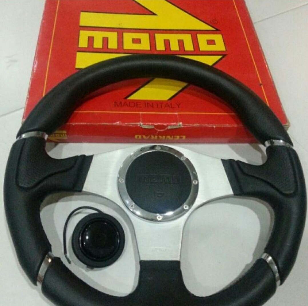 Original 350mm Momo Millennium Steering Wheel, Car Accessories, Accessories on Carousell