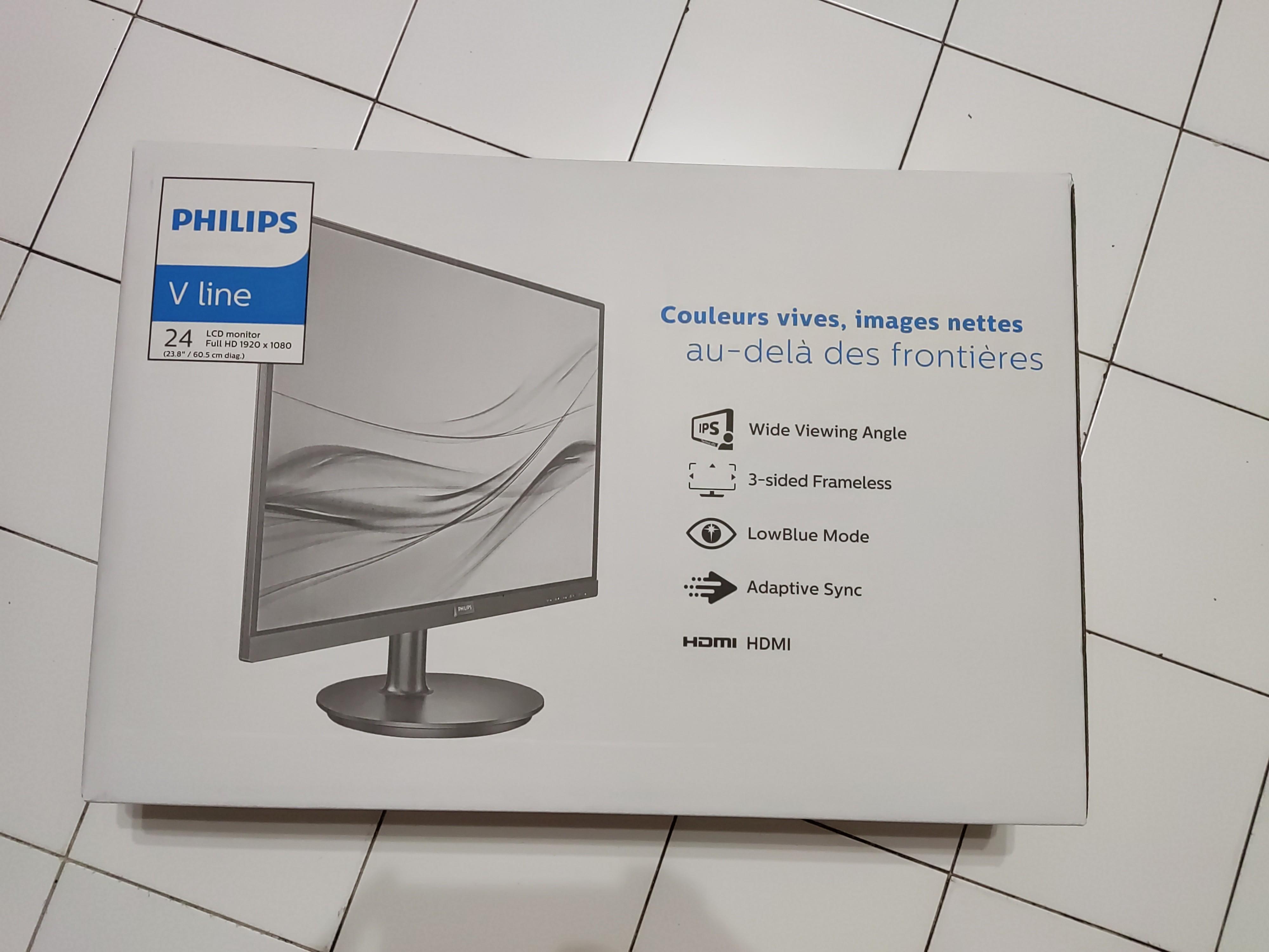Philips 241V8 FHD IPS LCD Monitor 23.8", Computers & Tech, Parts ...