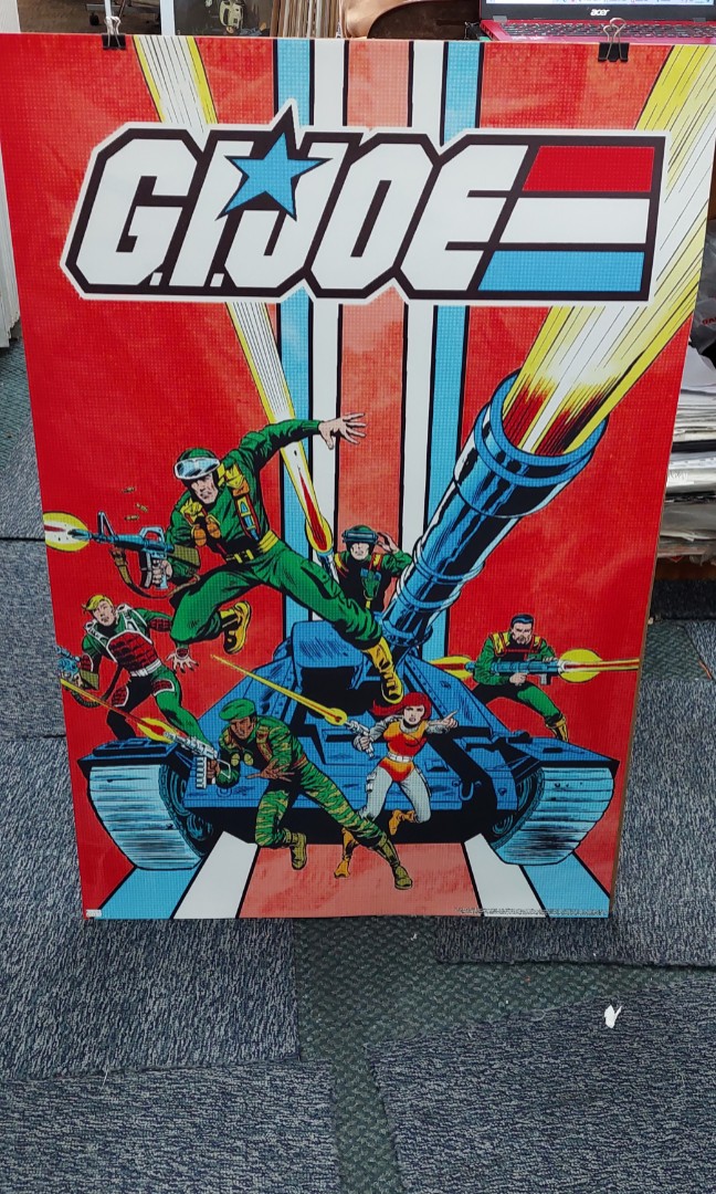 POSTER CARTOON 80s G.I JOE, Furniture & Home Living, Home Decor, Clocks ...