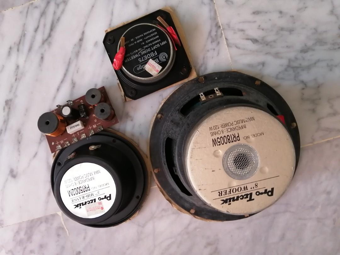 Pro Tecnik Hifi Woofer Speaker Set, Audio, Soundbars, Speakers ...