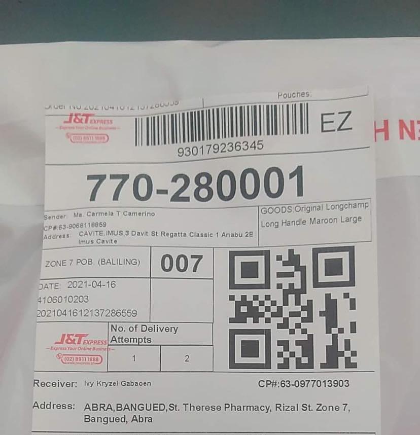 PROOF OF SHIPPING J&T EXPRESS, Announcements on Carousell