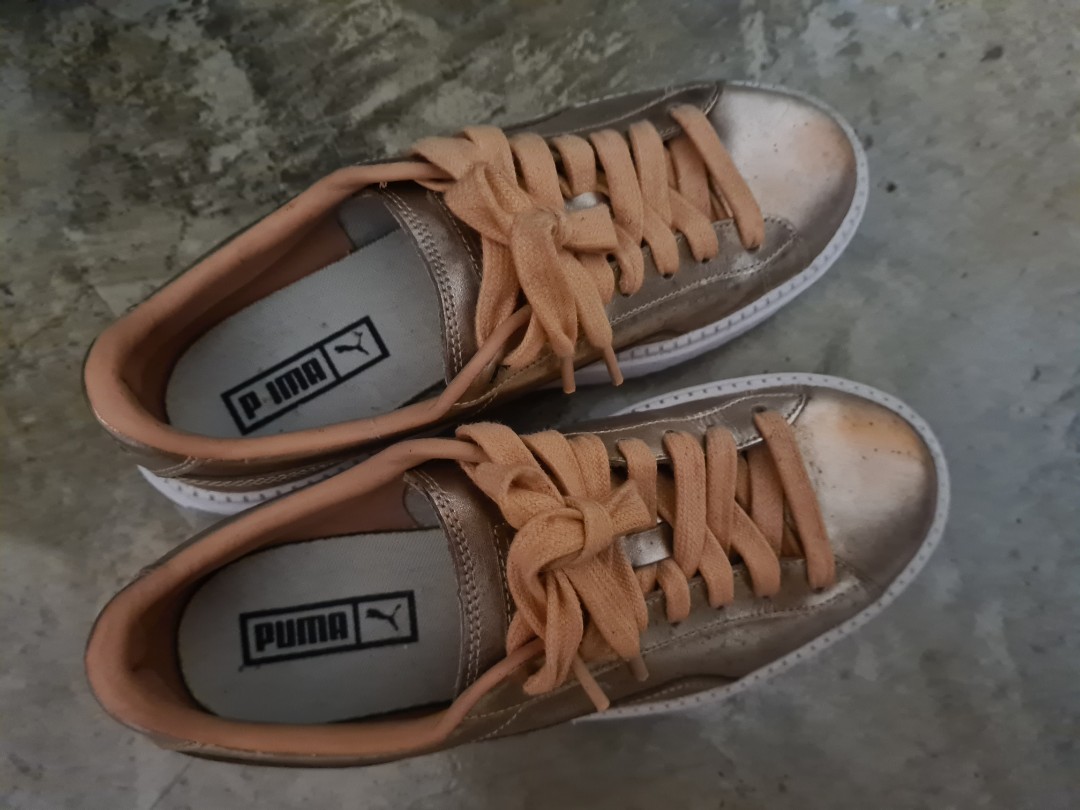 Puma Rose Gold, Women's Fashion, Footwear, Sneakers on Carousell