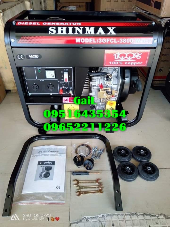 SHINMAX 3kva Diesel Generator, Commercial & Industrial, Industrial ...