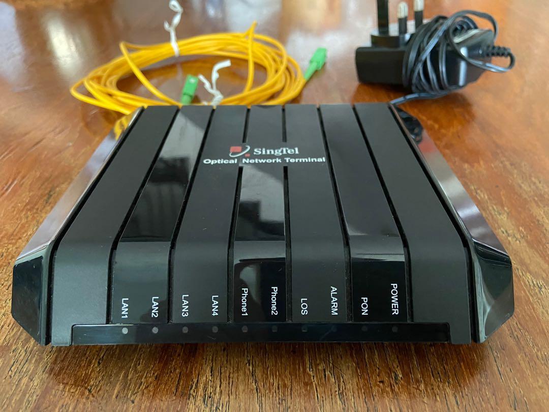 Singtel modem optical network terminal, Computers & Tech, Parts ...