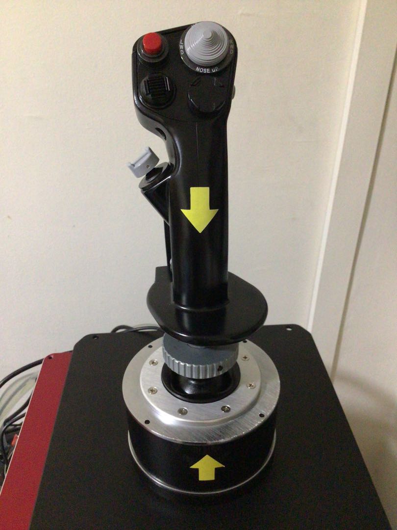Thrustmaster Flightstick + Extension (Warthog), Computers & Tech, Parts ...