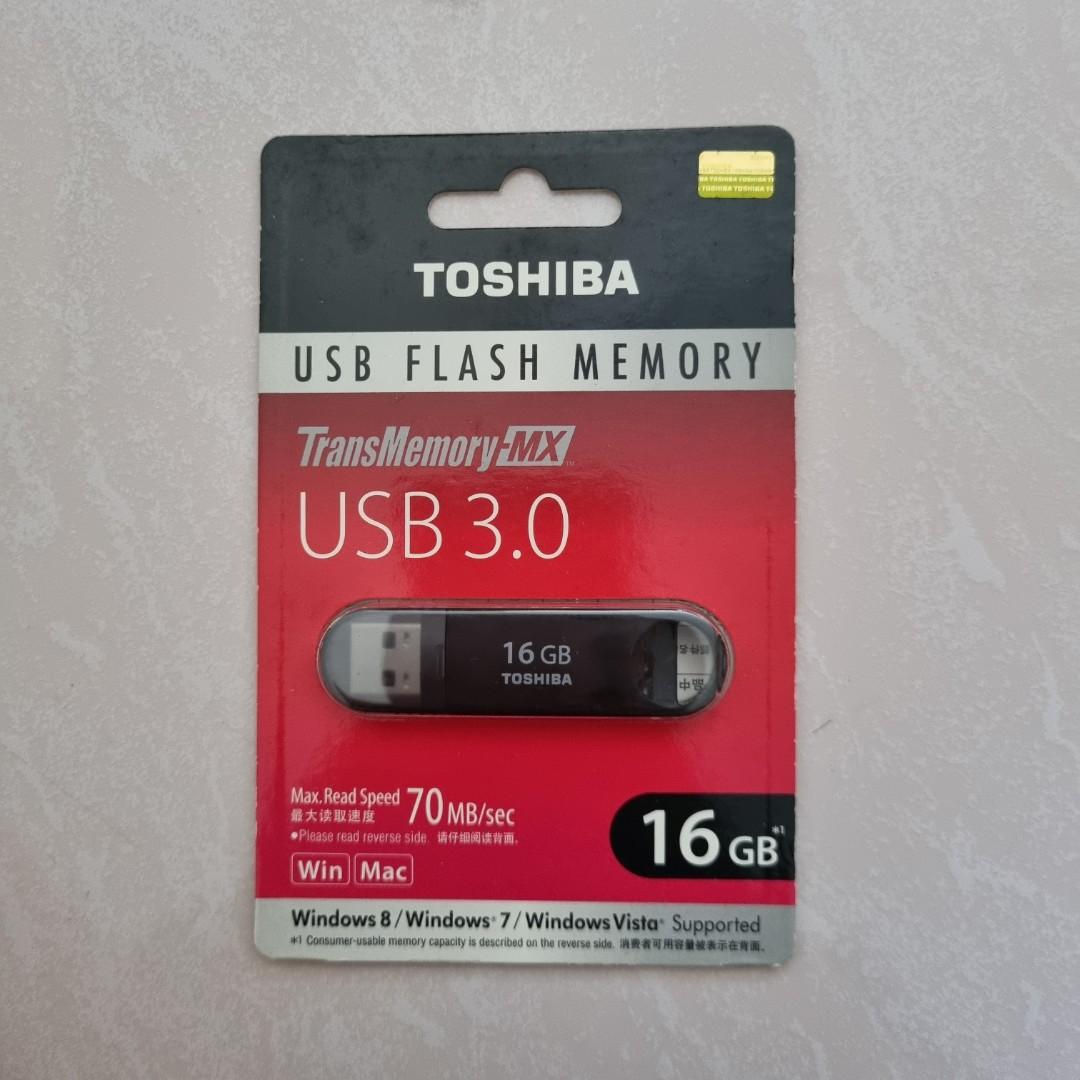 Toshiba USB 3.0 Flash Memory Thumbdrive 16GB, Computers & Tech, Parts ...