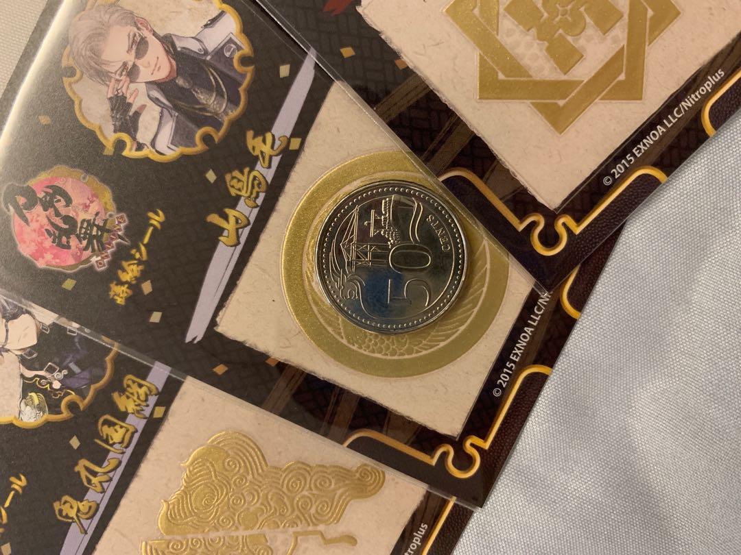 Touken Ranbu Gold Lacquer Stickers (Onimaru, Hizen, Sanchoumou ...