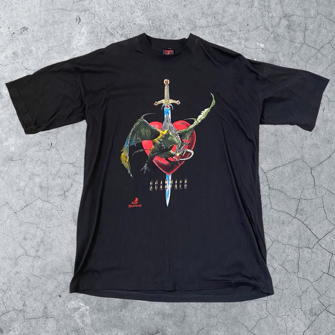 Vintage Alchemy Scarface Band Shirt, Men's Fashion, Tops & Sets ...