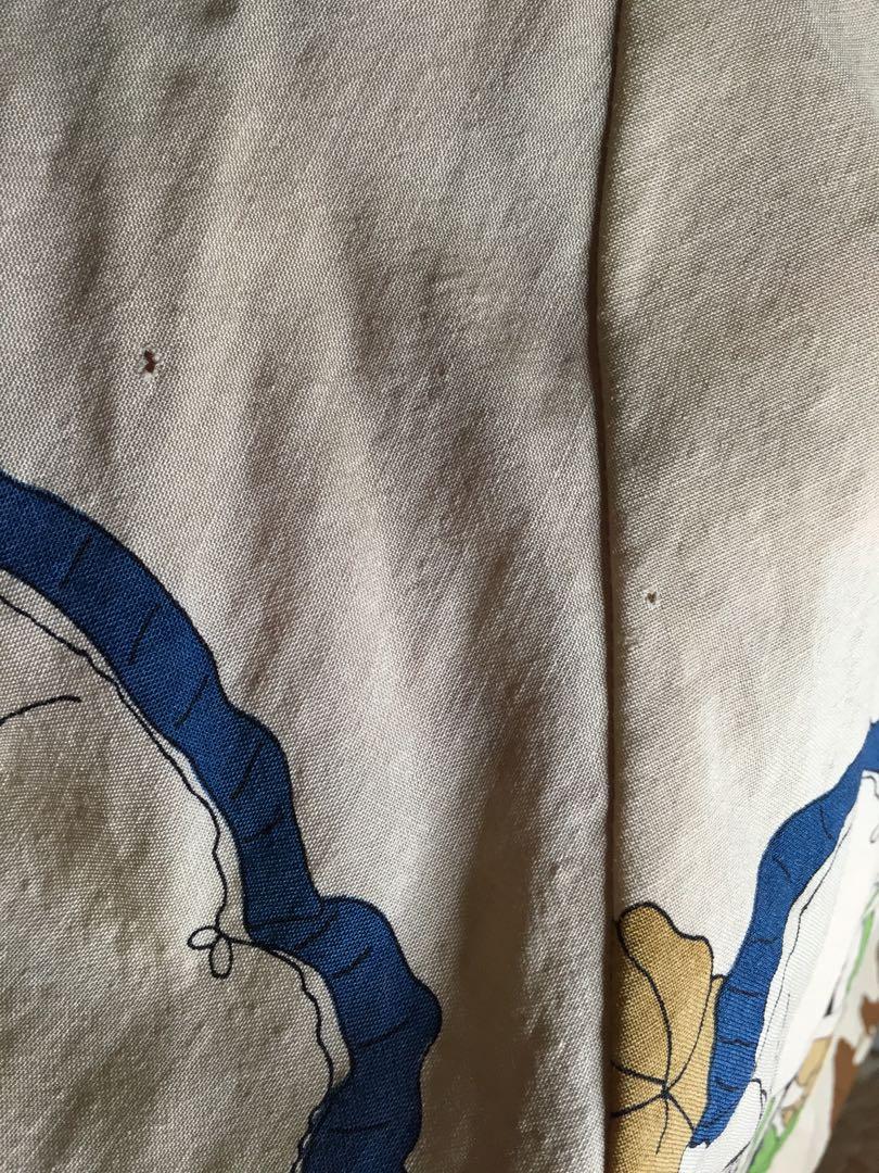 Vintage Cynsia Japan Tan Printed Dress, Women's Fashion, Dresses & Sets ...