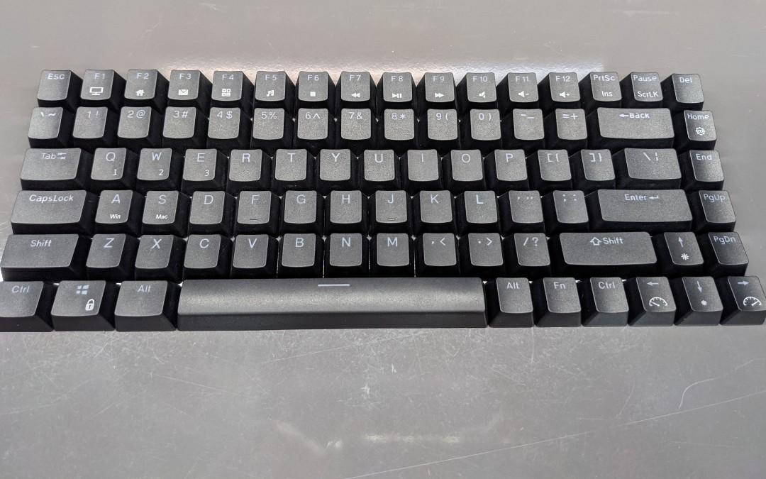 84-key ANSI keycap set, MX stem, OEM profile, double-shot ABS ...