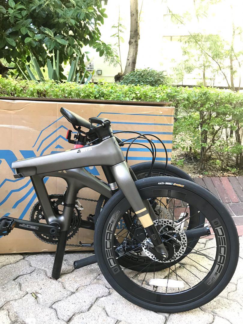 又交收兩部 鈦色 2021 JAVA ARIA 18S M2000變速 20吋 碳纖維 折叠車, 運動產品, 單車及配件, 單車 - Carousell