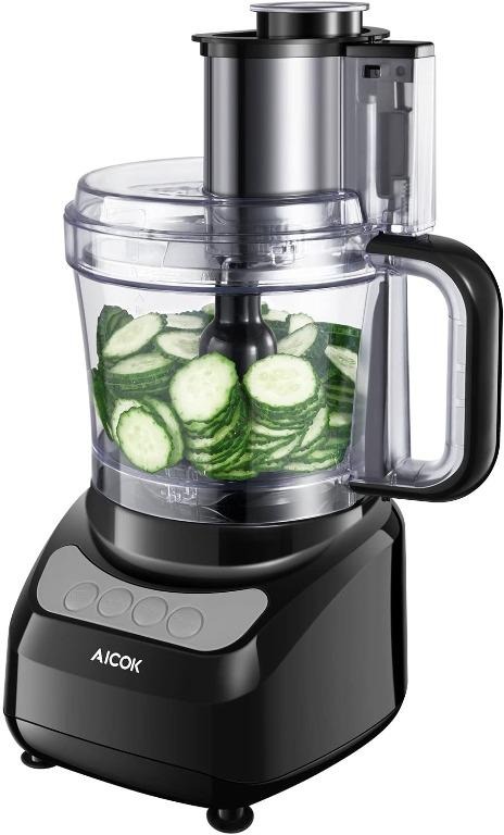 Aicok FP9042A-GS Food Processor, Multifunctional 1.8L Electric Food ...