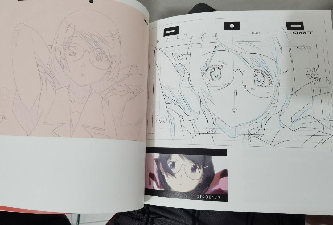 Bakemonogatari Monogatari Series Key Animation Note Rare Oshino Shinobu ...