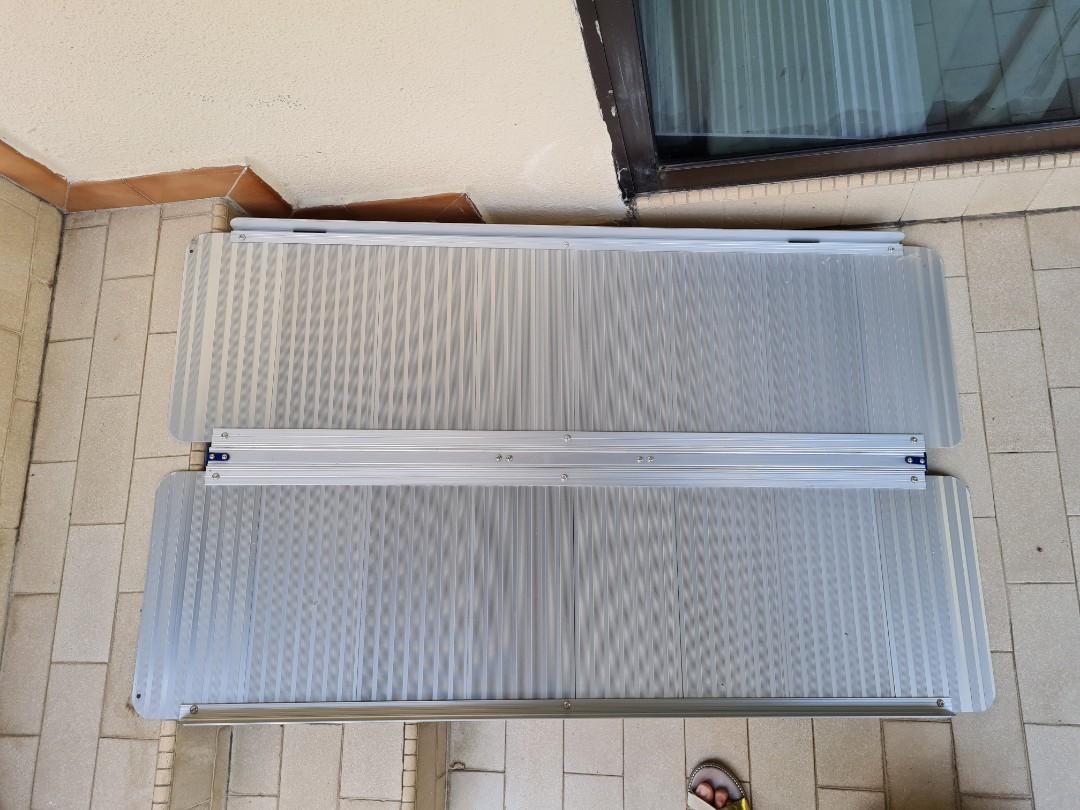 Bi-fold Aluminum Ramp 3.5ft, Furniture & Home Living, Outdoor Furniture ...