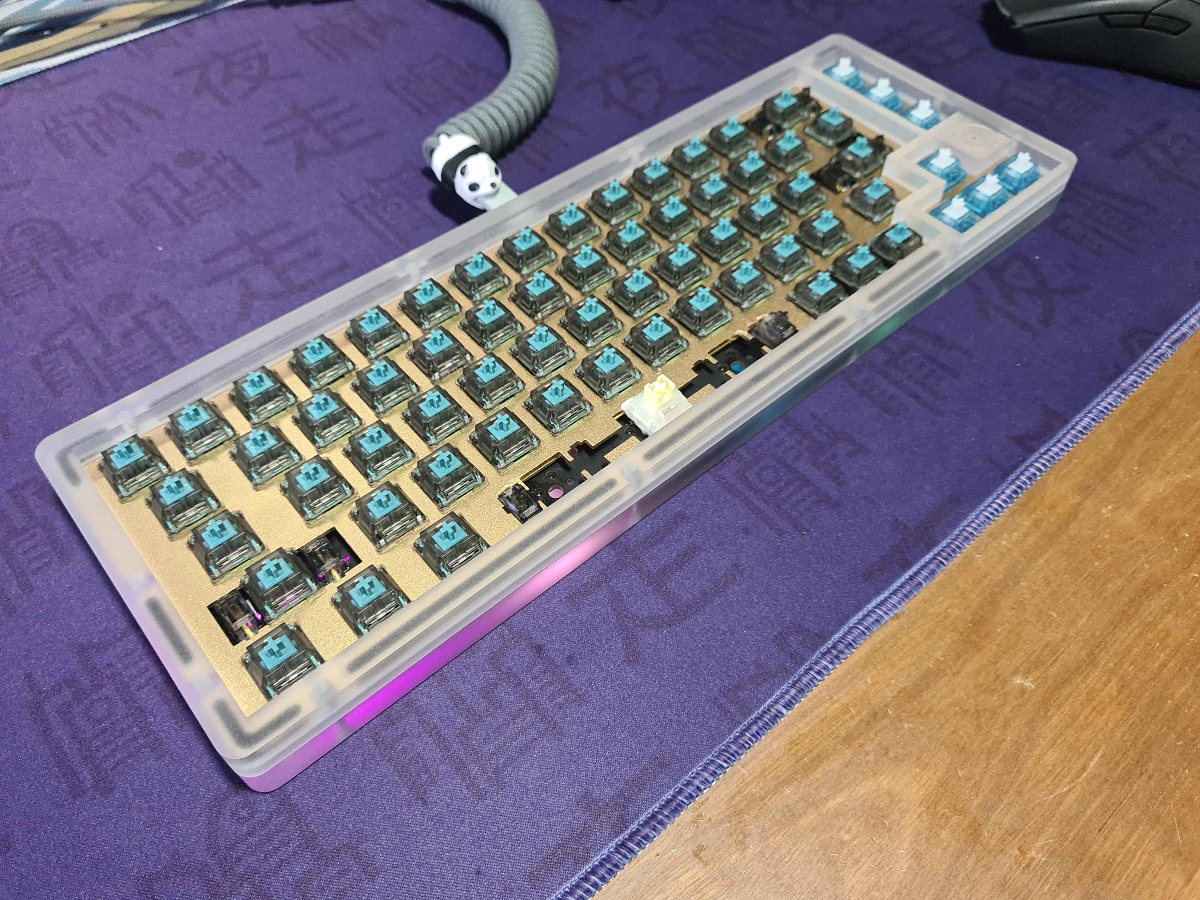 Boardsource mark 65 polycarbonate lubed and filmed custom mechanical ...