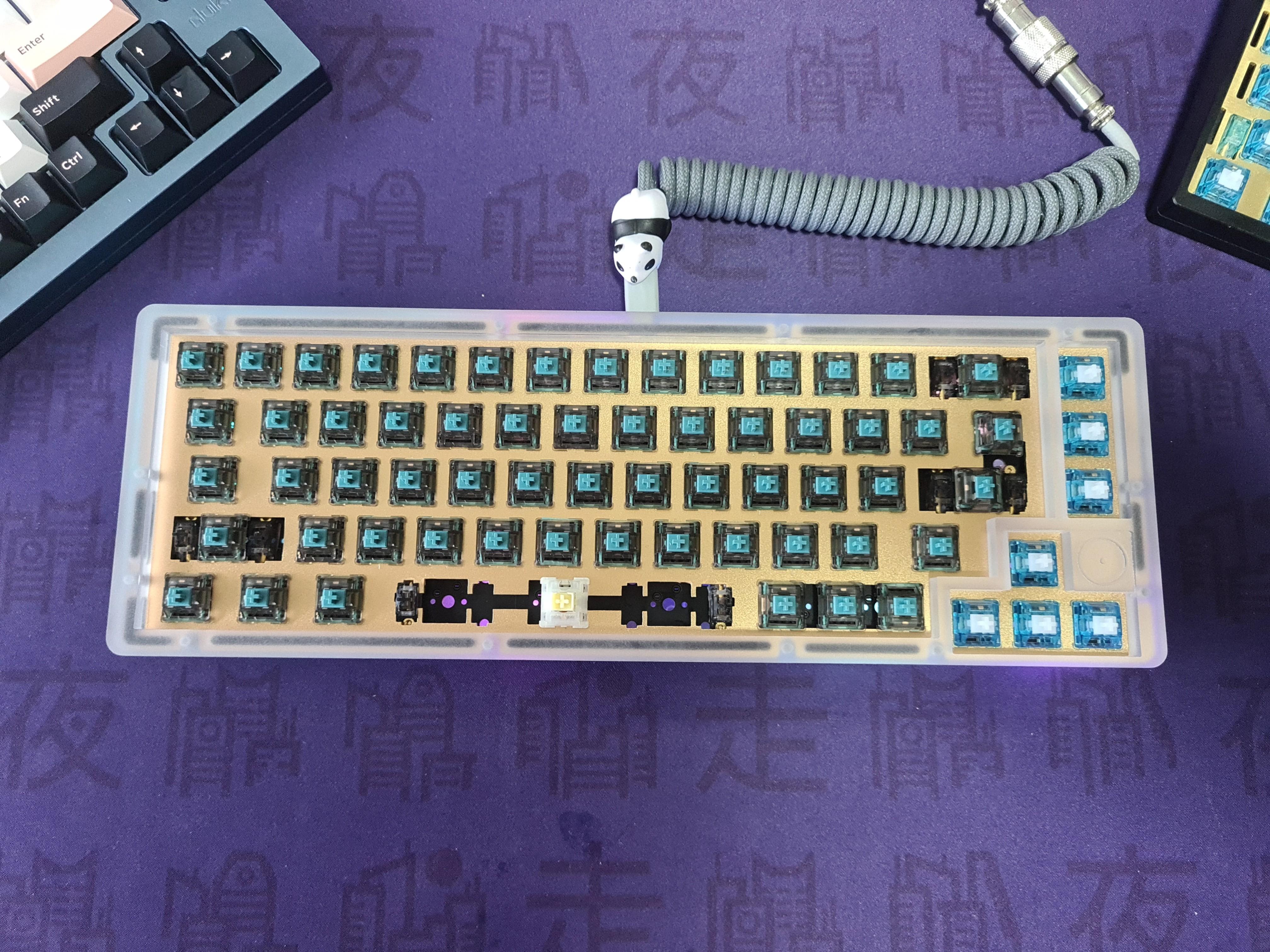 Boardsource mark 65 polycarbonate lubed and filmed custom mechanical ...