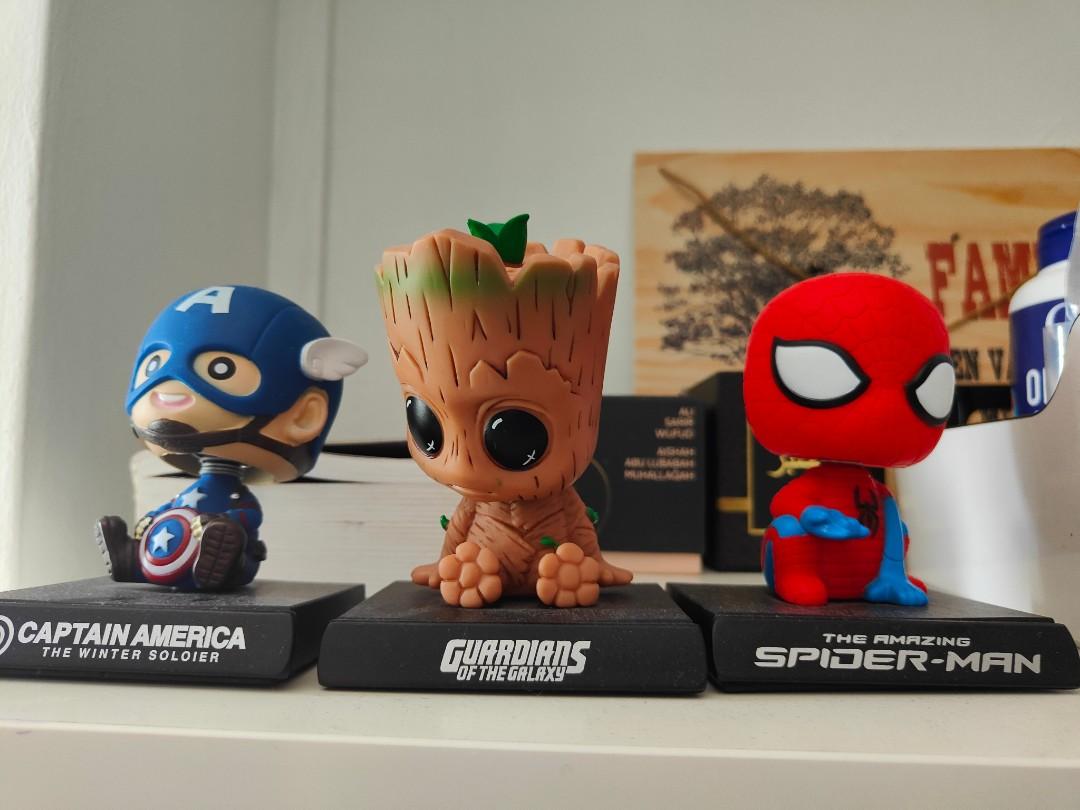 Captain America, Groot & Spidey car / home display., Car Accessories ...