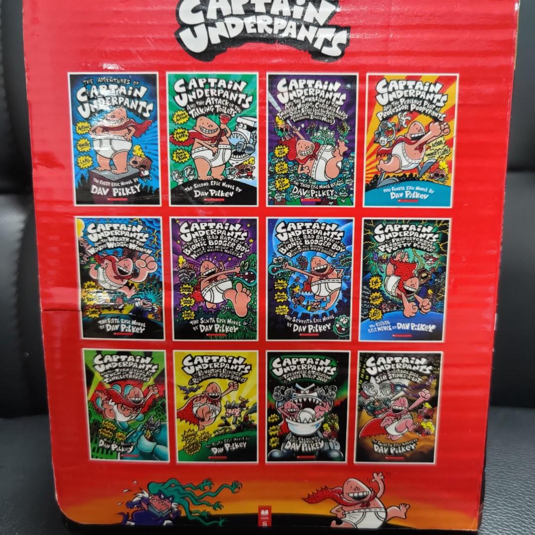 Captain Underpants 12 books set collection, Hobbies & Toys, Books ...