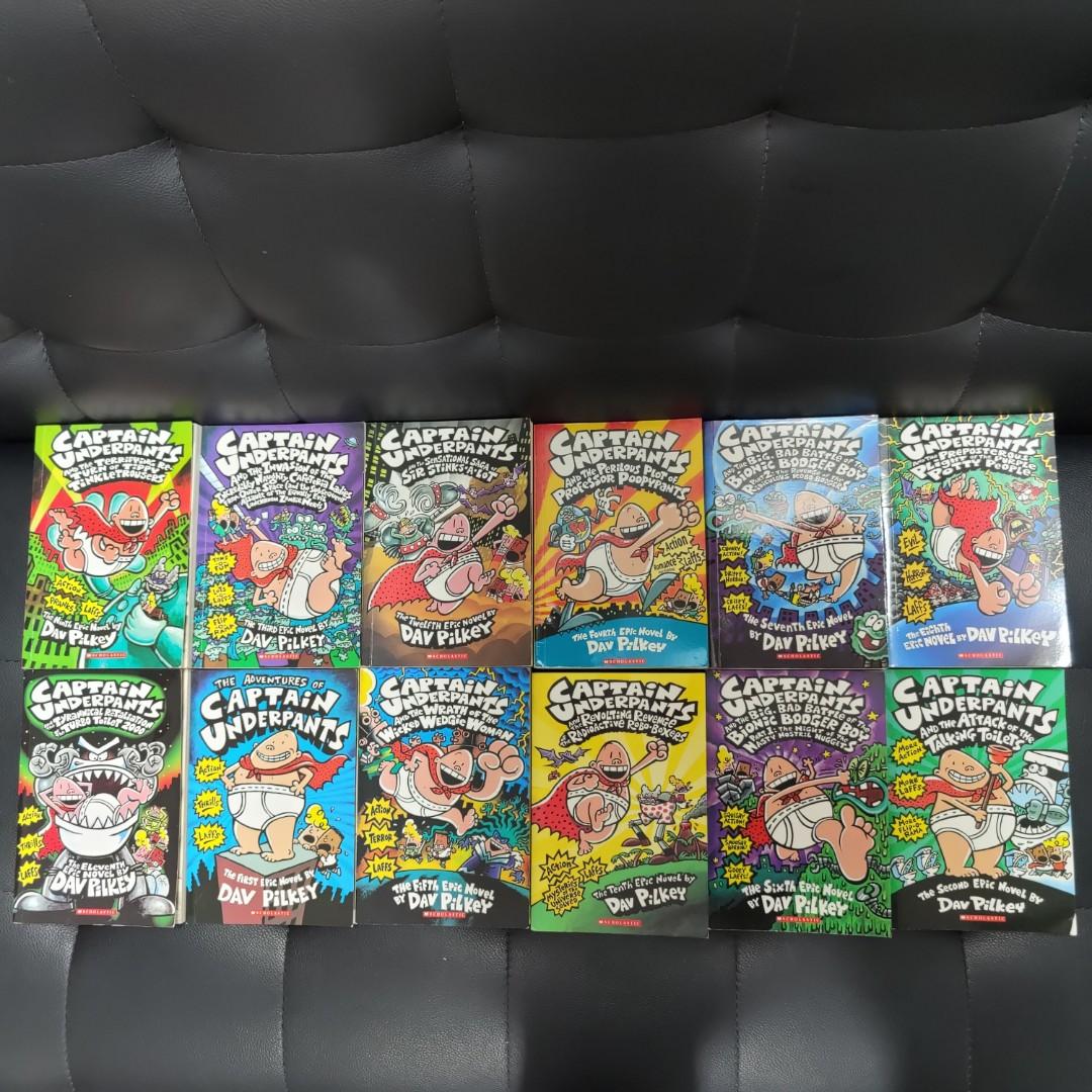 Captain Underpants 12 books set collection, Hobbies & Toys, Books ...