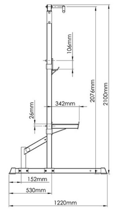 CHEAP HALF RACK ALL IN ONE WITH CABLE LAT PULLDOWN ATTACHMENT vitox ...