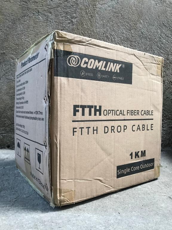 COMLINK FTTH OPTICAL FIBER CABLE, FTTH DROP CABLE, SINGLE CORE 1-KM ...