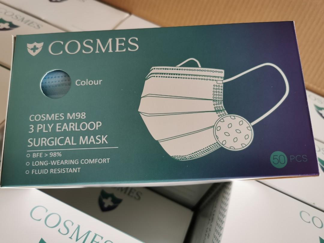 Cosmes M98 Surgical Mask BFE>98% Made in Singapore HSA approved ...