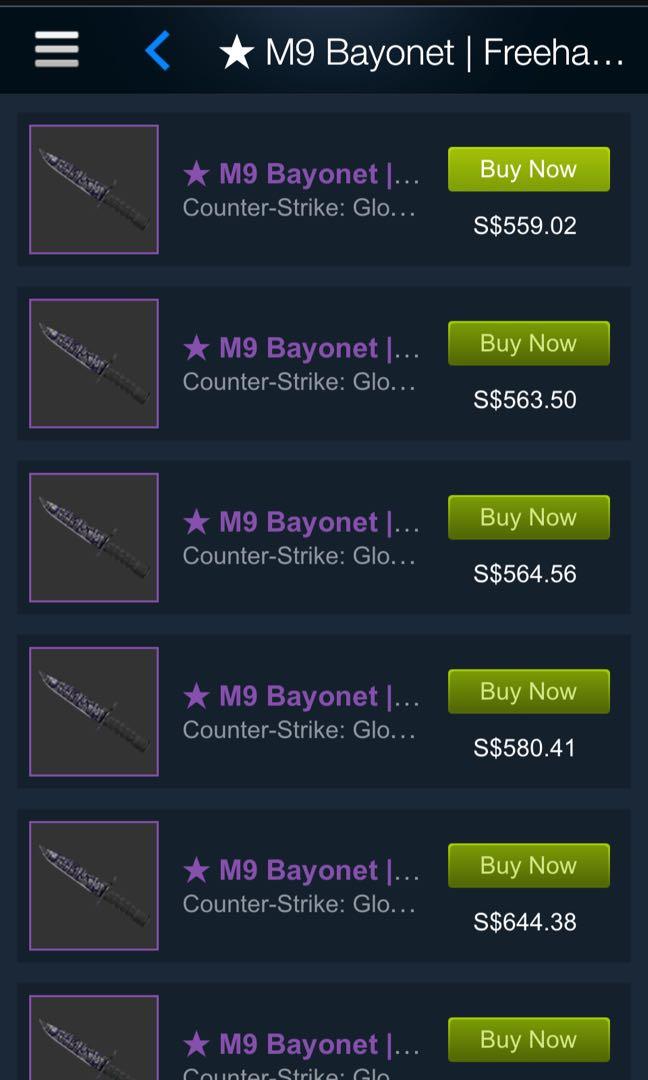 CSGO M9 Bayonet MW 0.0945 Freehand, Video Gaming, Gaming Accessories, Game Gift Cards & Accounts ...