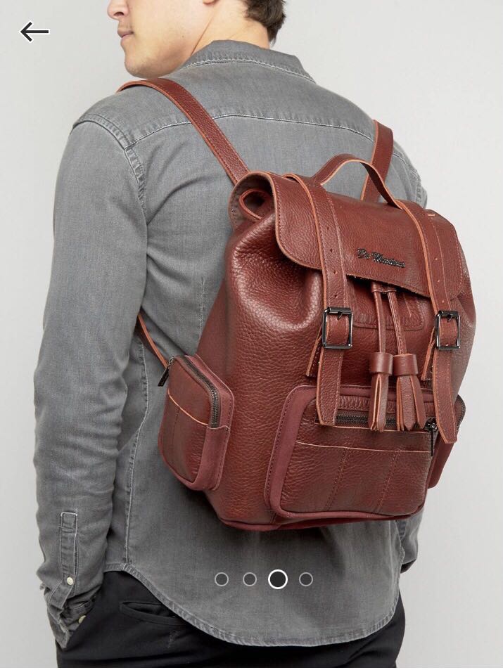 DR MARTENS Slouch Leather Backpack, Men's Fashion, Bags, Backpacks on ...