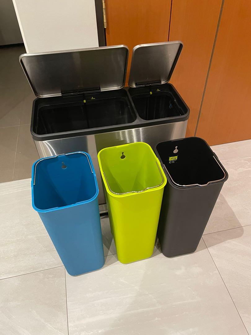EKO Ecocasa - 3 compartment waste bin, Furniture & Home Living ...