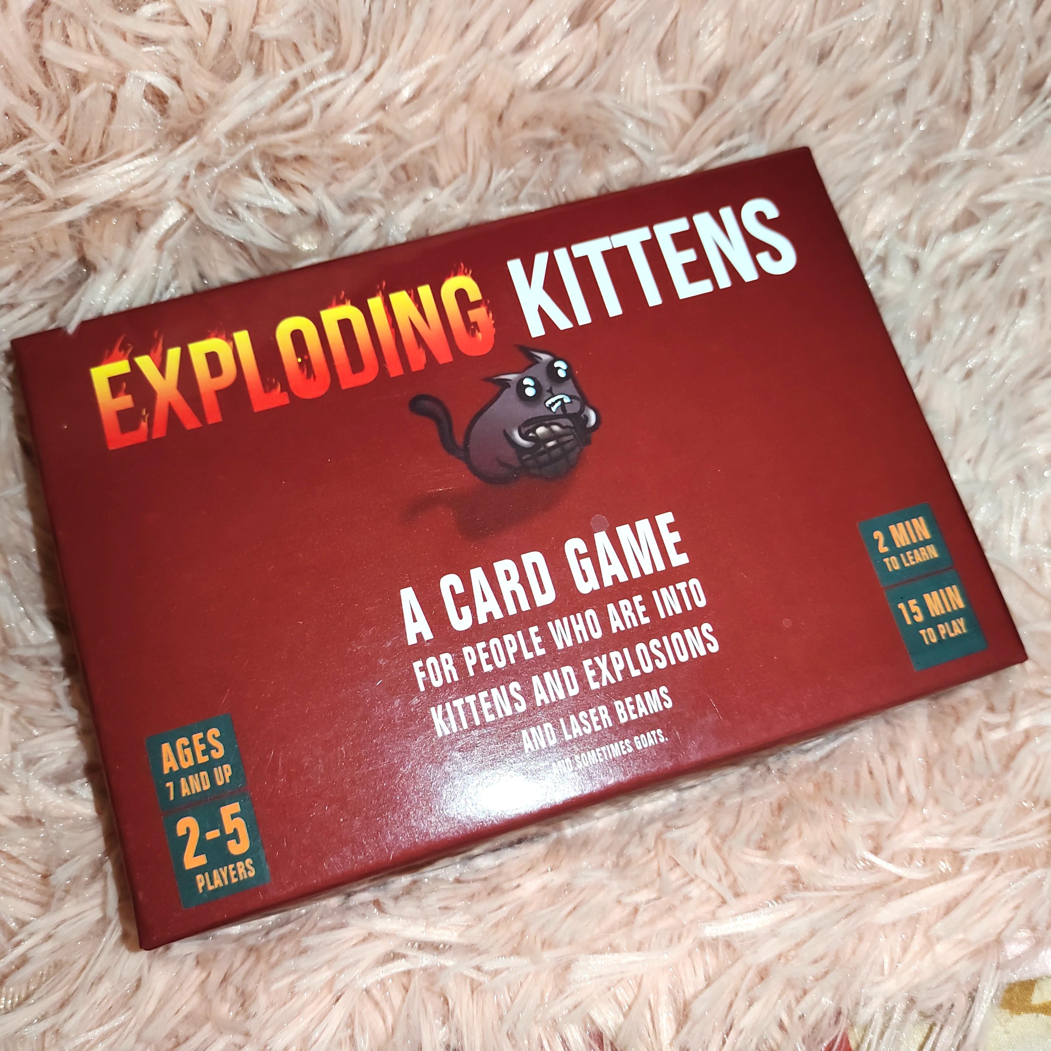 Exploding Kittens Card Game, Hobbies & Toys, Toys & Games on Carousell