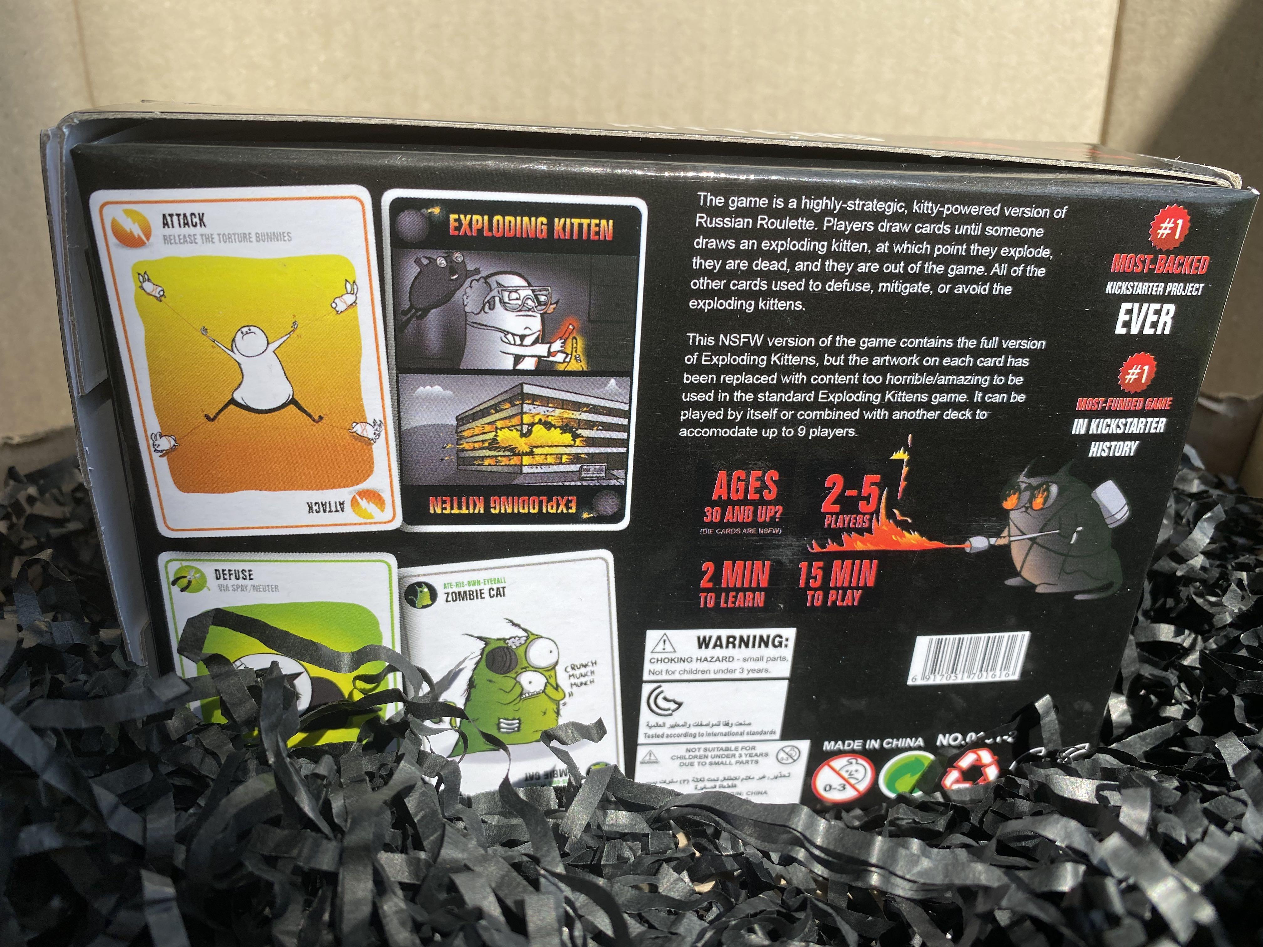 Exploding Kittens NSFW Deck, Hobbies & Toys, Toys & Games on Carousell
