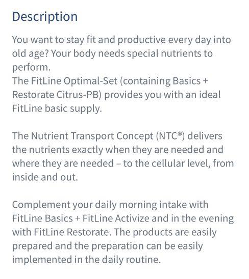 FITLINE (Optimal Set) - PowerCocktail + Restorate (Citrus/Exotic ...