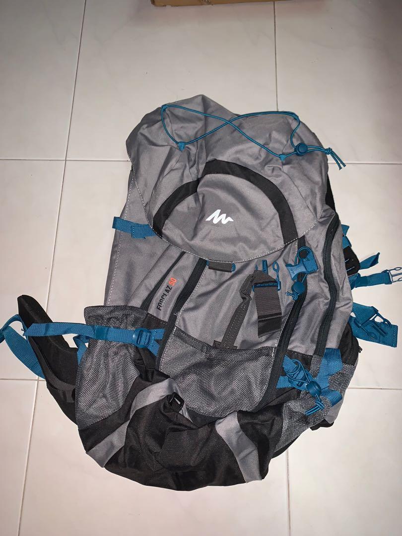 50 Liter Forclaz Hiking Trekking Backpack, Men's Fashion, Bags ...
