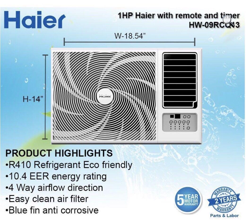 Haier 1HP Inverter Grade Aircon on Carousell