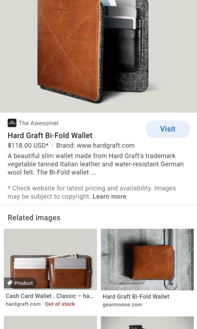 Hard Graft Bi-fold wallet made in Italy, Men's Fashion, Watches ...