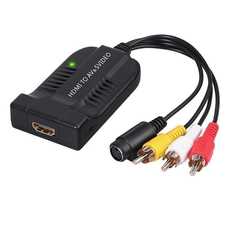 HDMI To AV CVBS S-video Converter Adapter Composite R/L Audio & AV ...