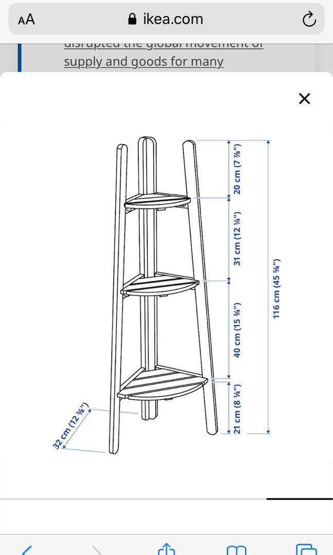 IKEA ASKHOLMEN Plant stand, Furniture & Home Living, Outdoor Furniture ...