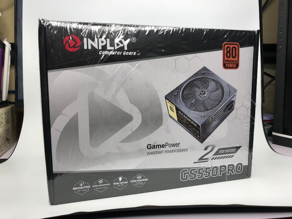 INPLAY GS550PRO POWER SUPPLY UNIT , TRUE-RATED GAMING PSU 550W 80 ...